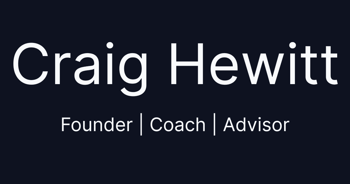 Craig Hewitt - CEO Coach
