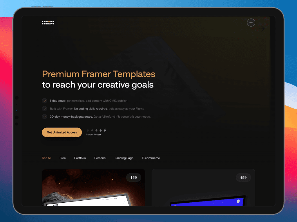 The Ultimate List of Framer Template Stores | Framer.ing blog