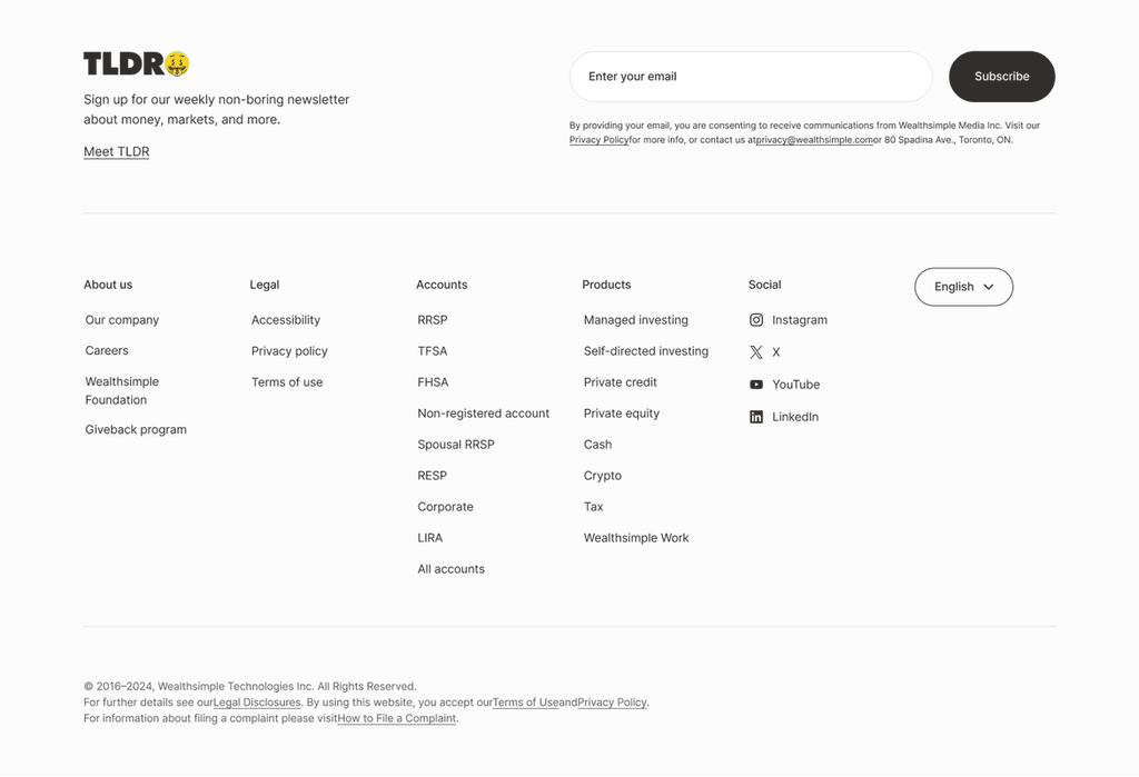 Footer design examples - Web to Figma