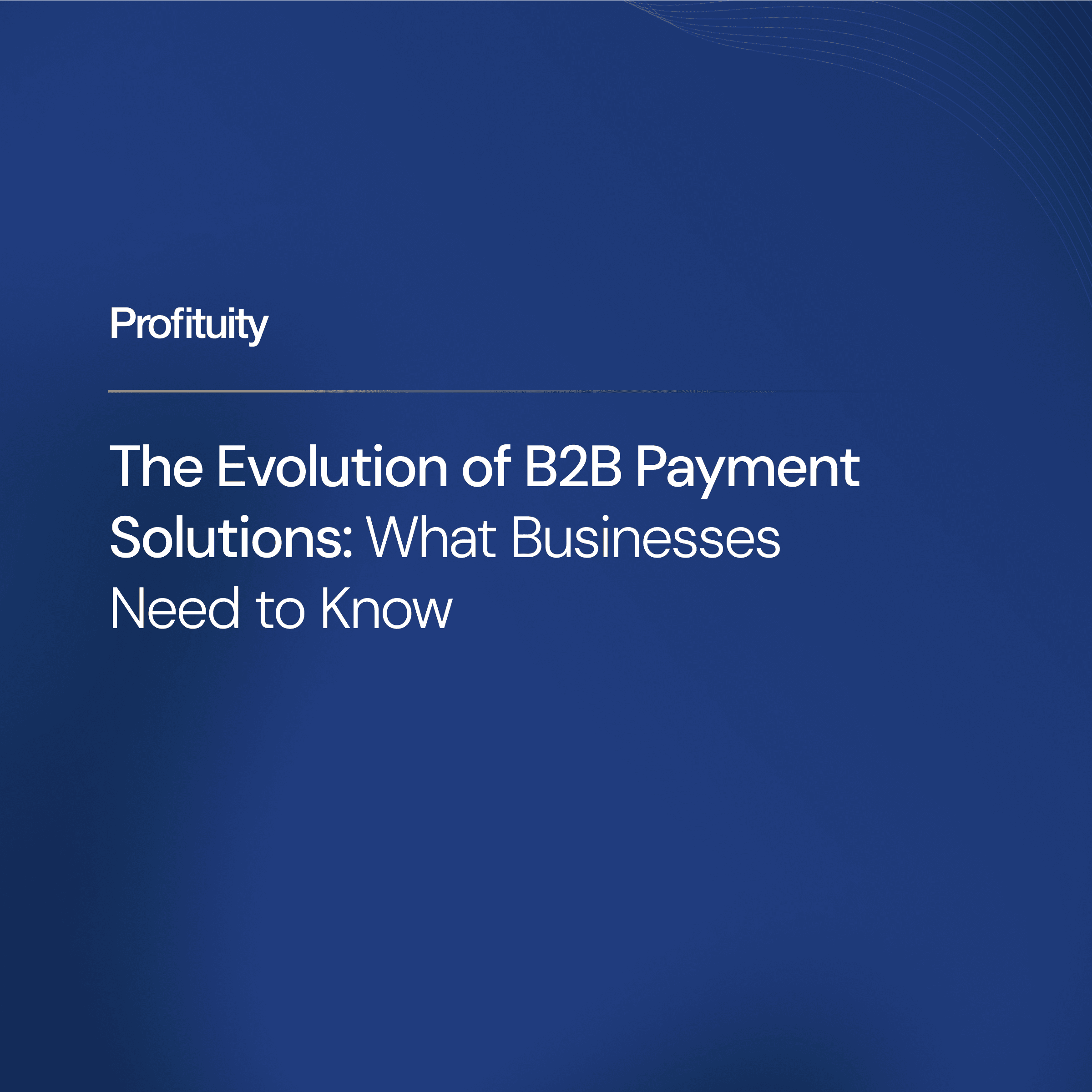 The Evolution of B2B Payment Solutions: What Businesses Need to Know