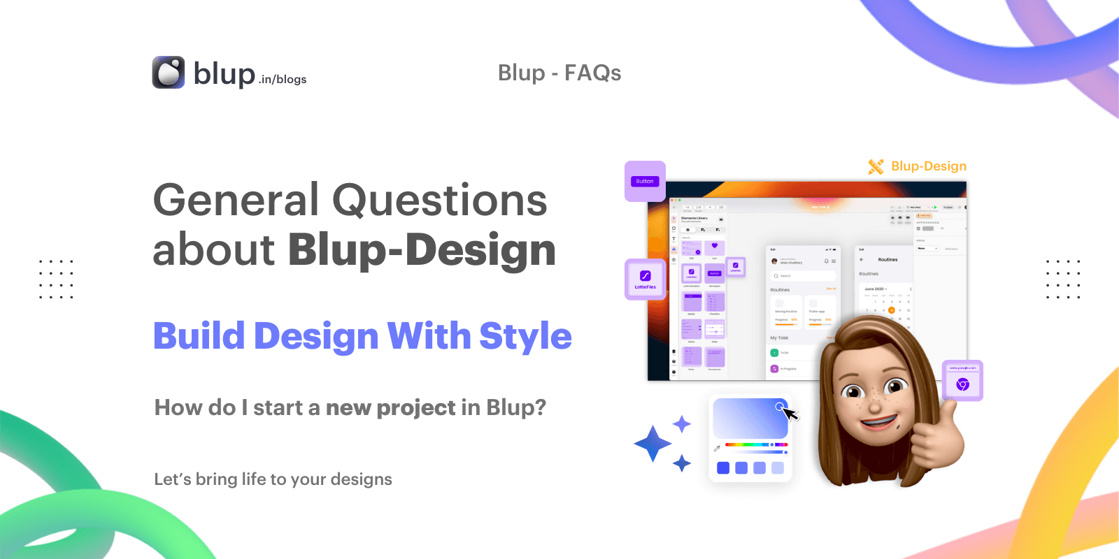 Blup Design Essentials: Start Projects, Customize Elements, Import ...