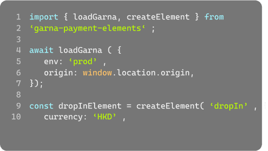 Garna — New Payment Solution
