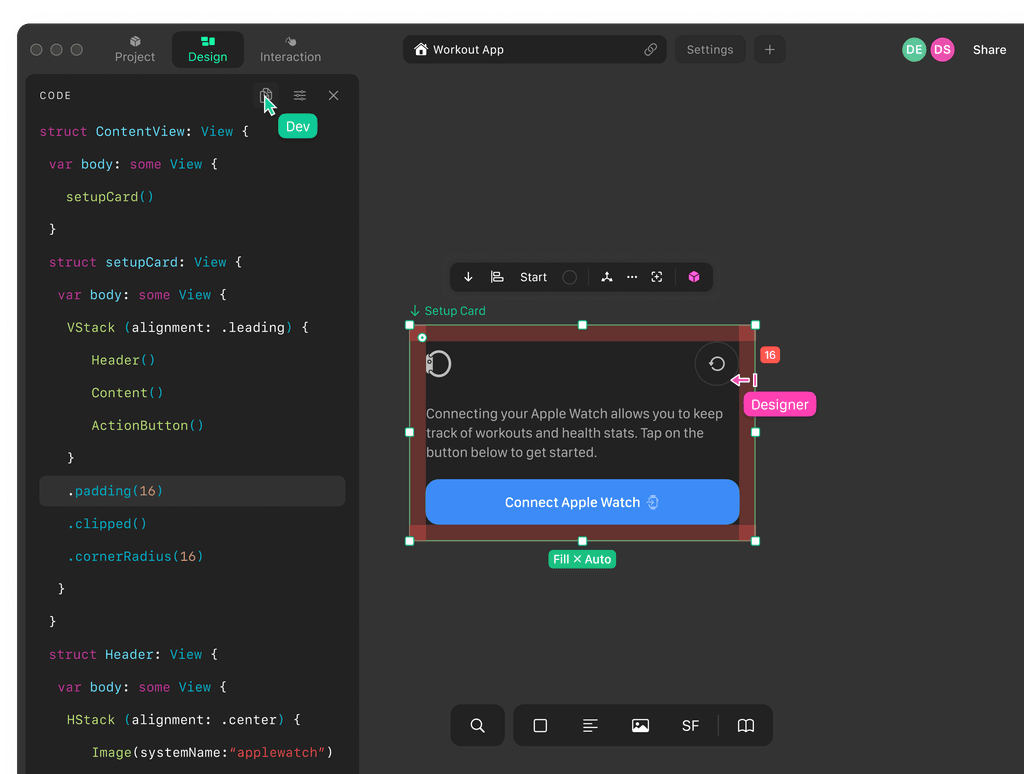 Play · Design mobile apps with the power of iOS & SwiftUI