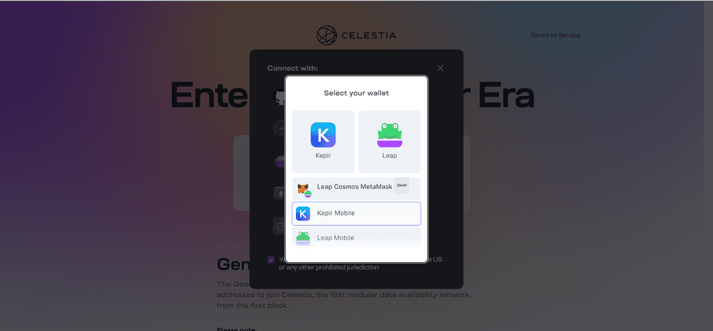 How to Claim Celestia $TIA Airdrop: Complete Guide for Cosmos Airdrops - Leap Wallet