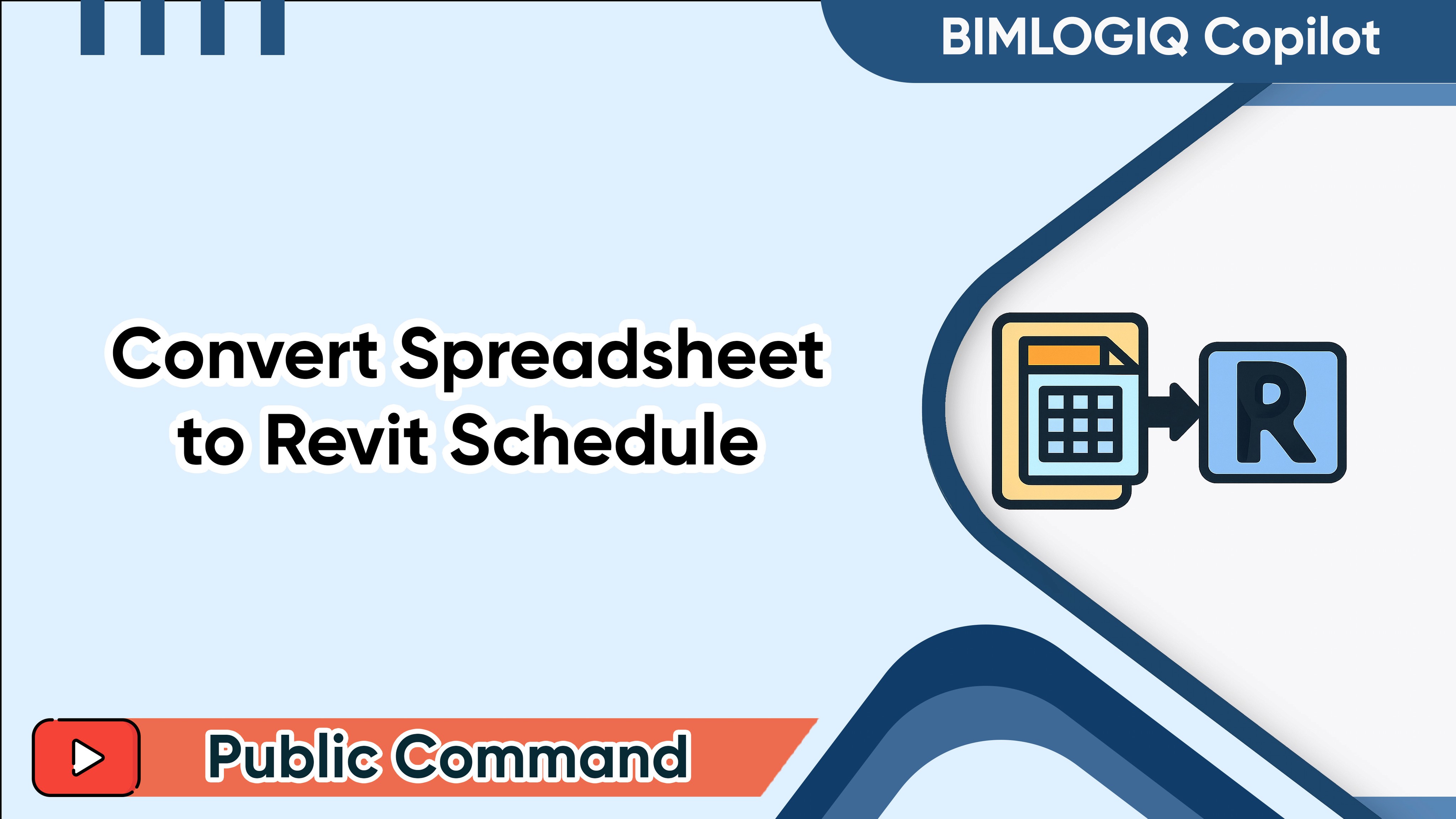 Convert Spreadsheet to Revit Schedule - BIMLOGIQ