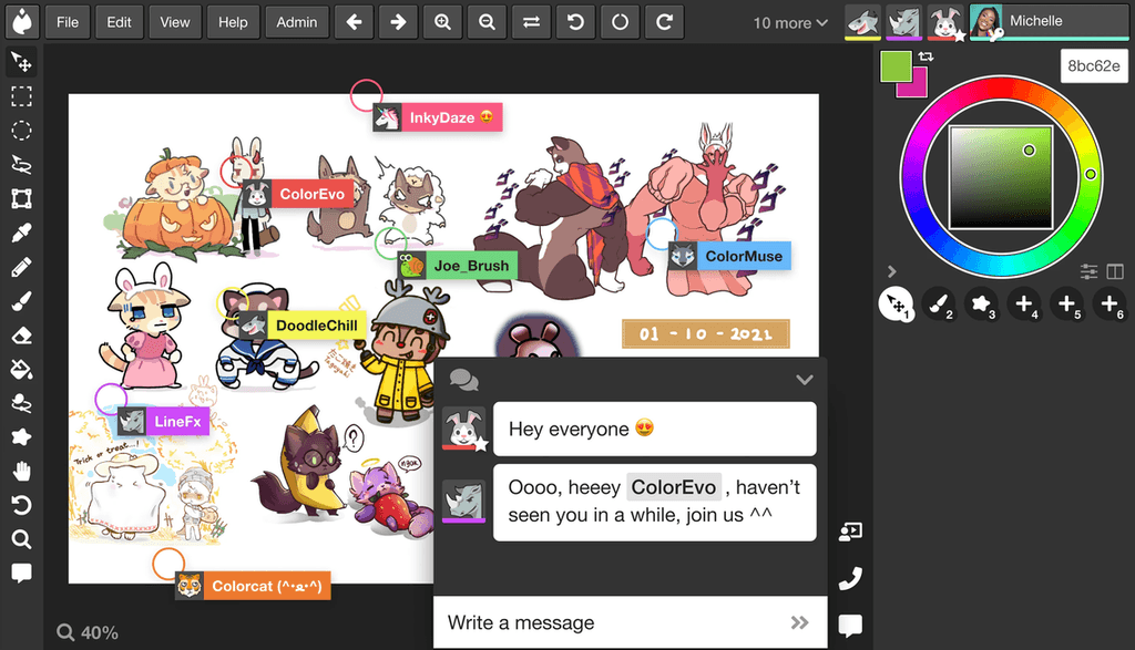 Draw together with friends - Aggie.io is now Magma