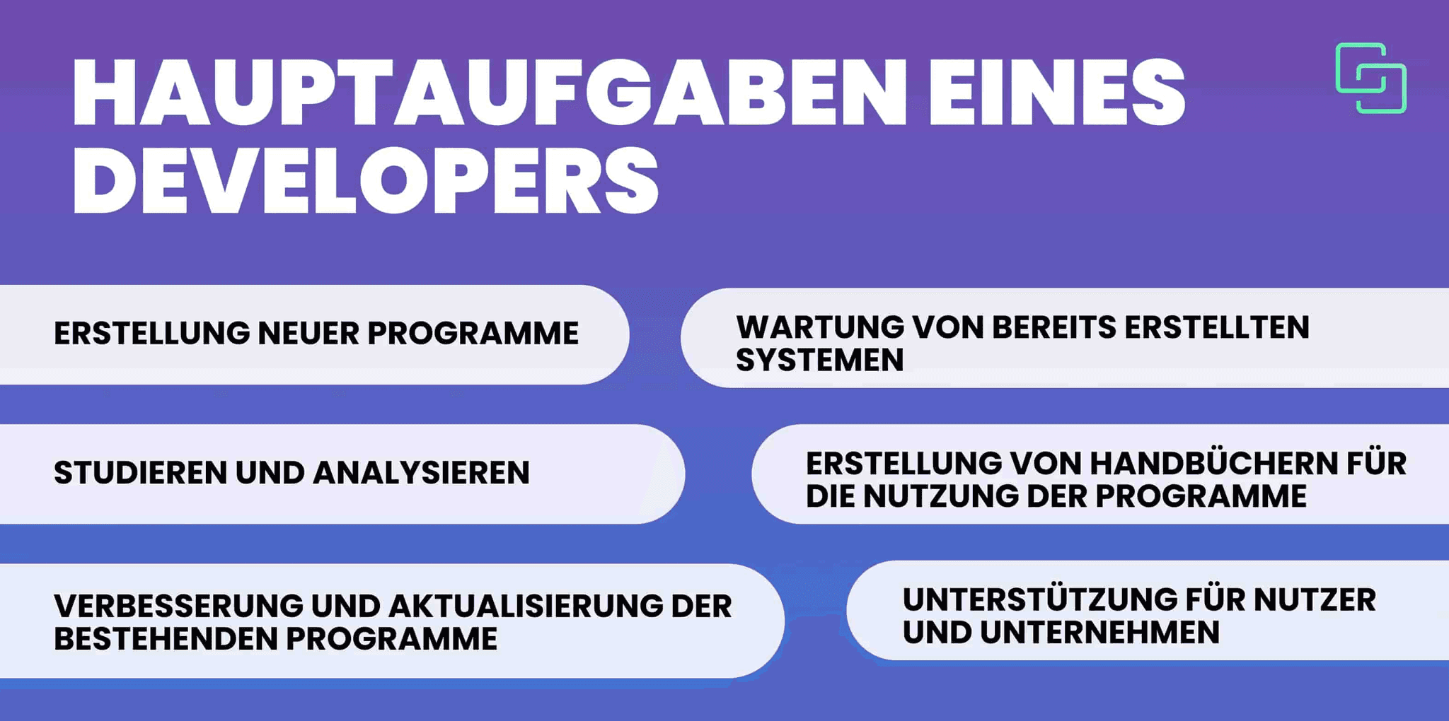 Was ist ein Developer und was sind seine Aufgaben?
