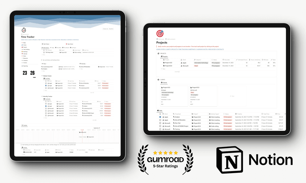9 Notion Time Tracker Templates for 2025 - Solt Wagner