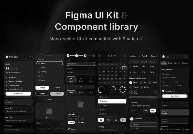 Frames X — Figma UI Kit and Web Design System
