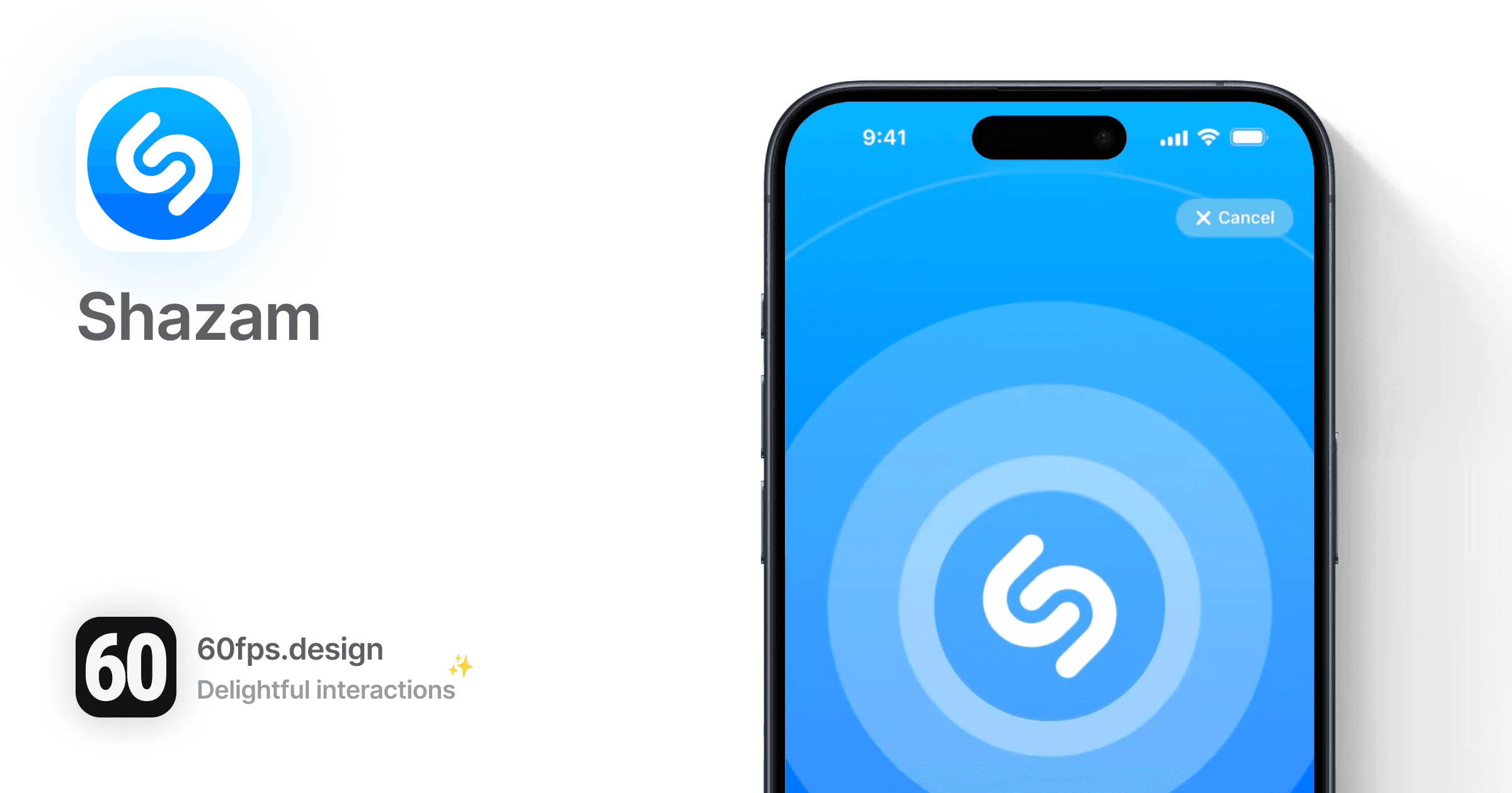 Shazam iOS App UI/UX animation