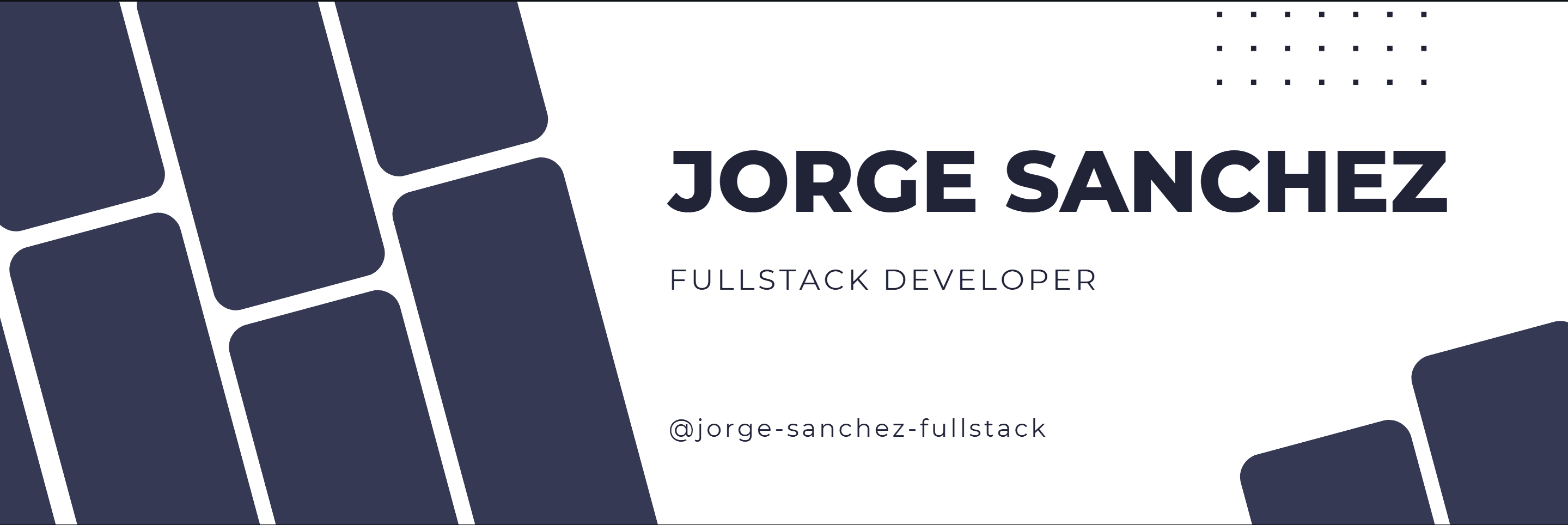 Jorge Sanchez - Fullstack Developer