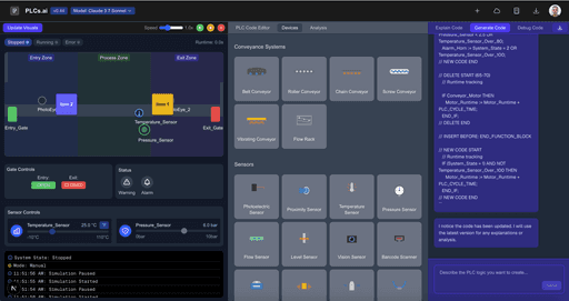 PLCs.ai - PLCs AI code editor