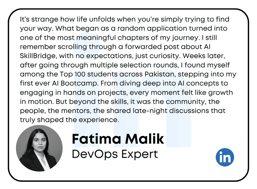 AI SkillBridge Pakistan's 1st Advanced AI Training School