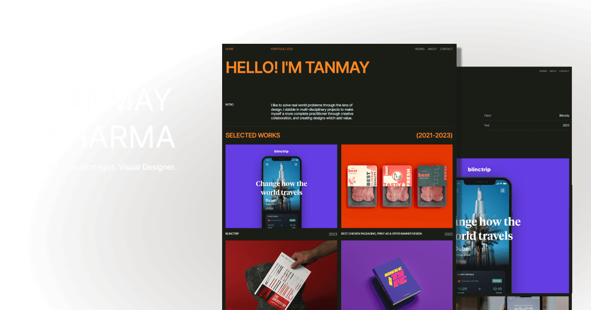 TANMAY SHARMA - PORTFOLIO '23