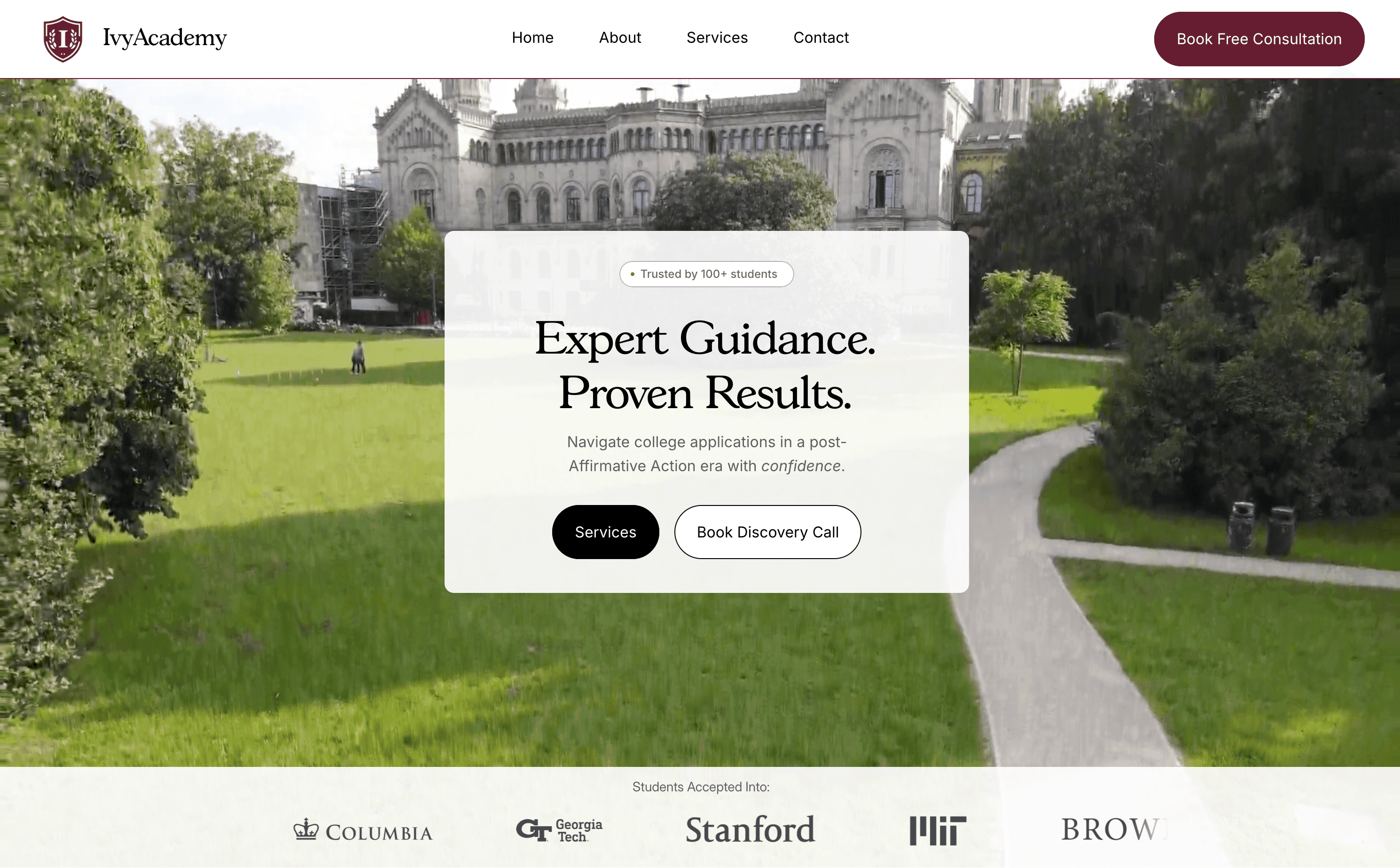 IvyAcademy Prep | Expert College Admissions Guidance