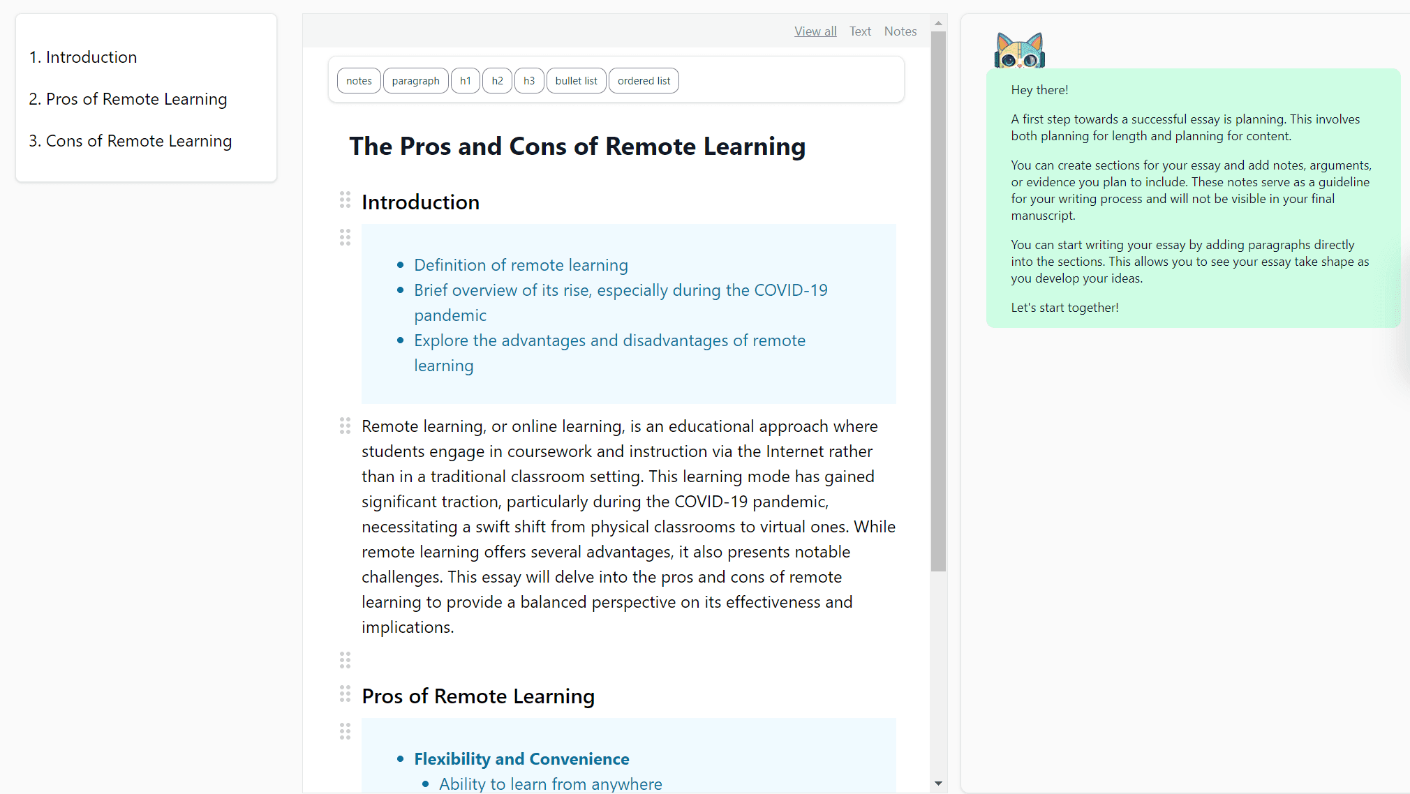 Agile Editor - Academic & College AI Editor | Thesify