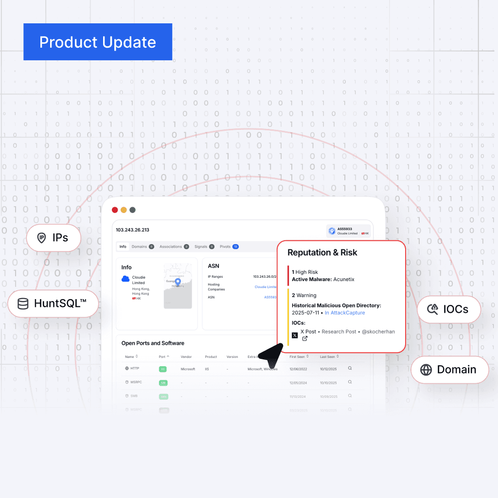 Introducing Hunt 2.6: IP Risk & Reputation, Smarter IOC Hunting, and Faster Integrations