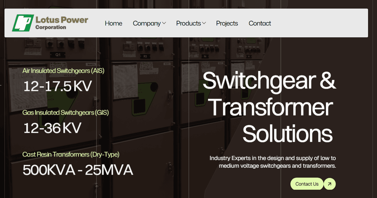 Lotus Power | Switchgear & Transformer Specialist