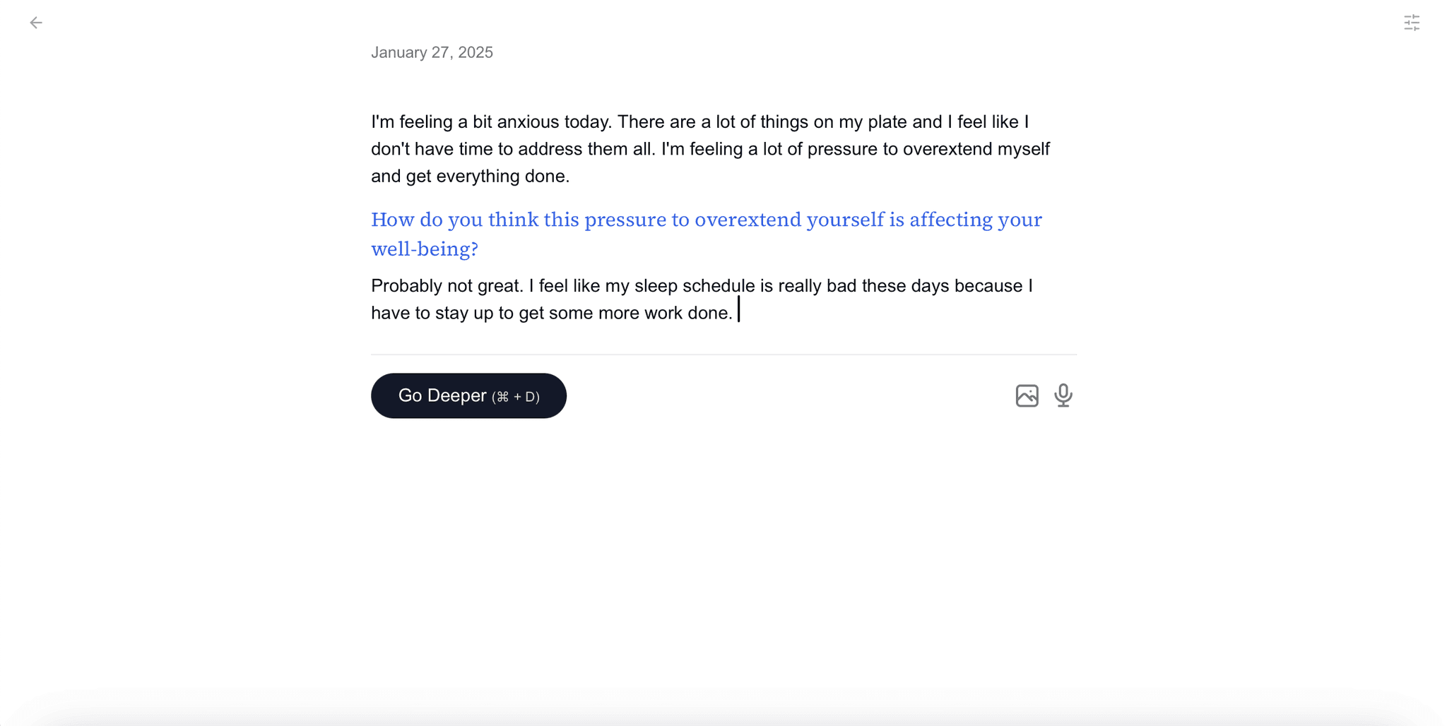 Entries - AI Diary and Journal