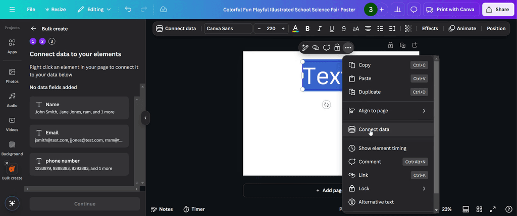 How to Bulk Create in Canva - 1 minute video guide