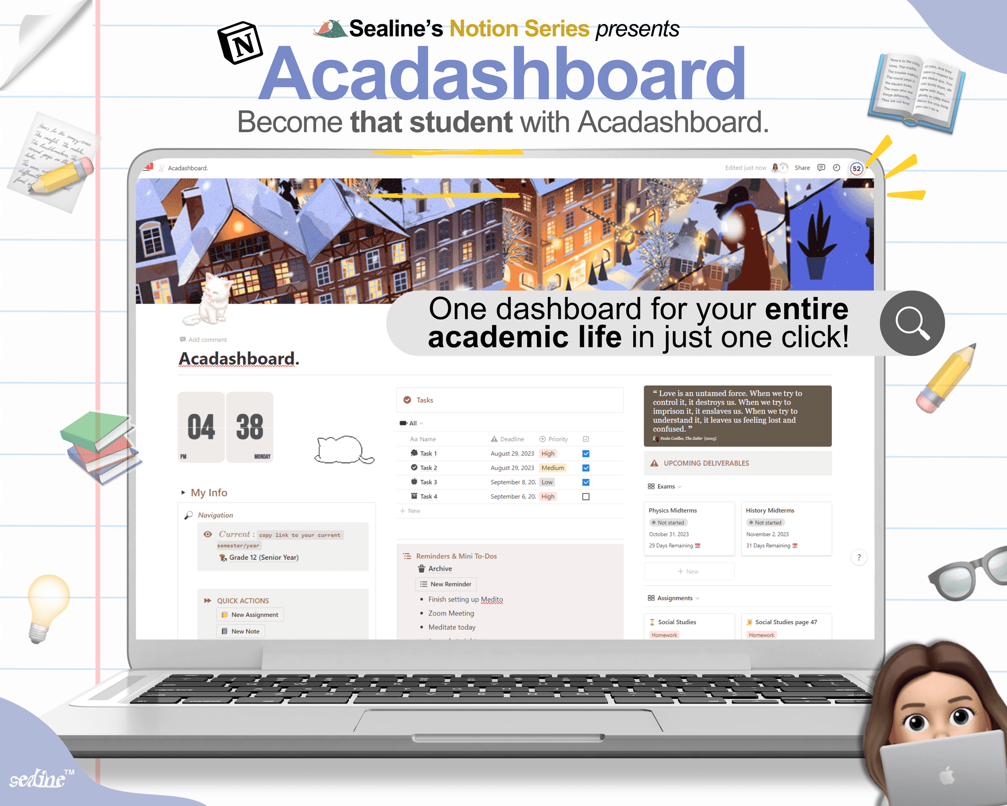 20 Best and Free Notion Templates for Students - Solt Wagner