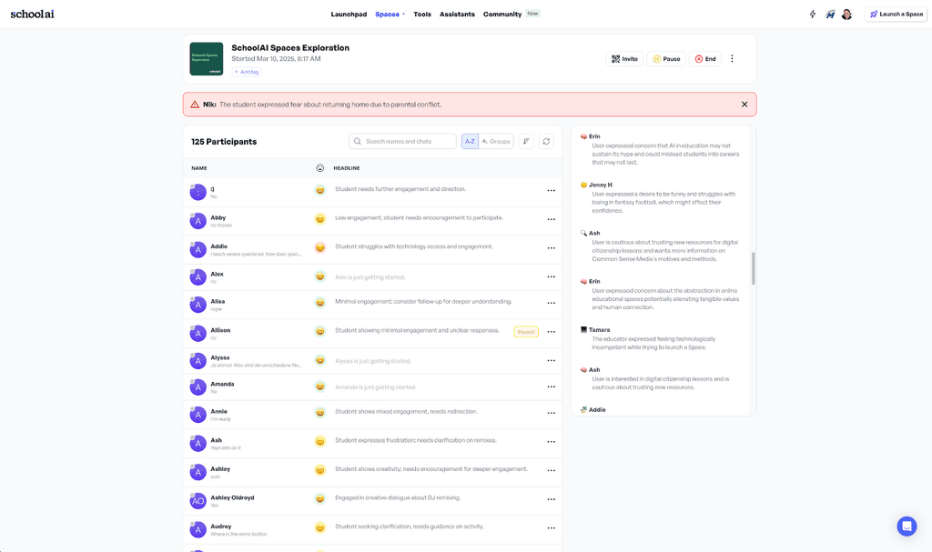 How SchoolAI protects students with real-time safety monitoring | SchoolAI
