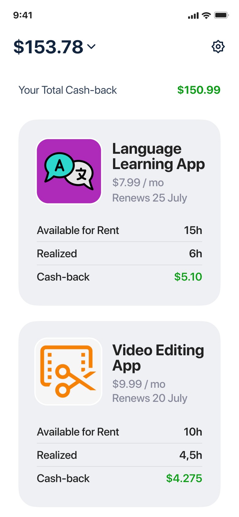 DePlan - Get rewarded for subscriptions you pay.