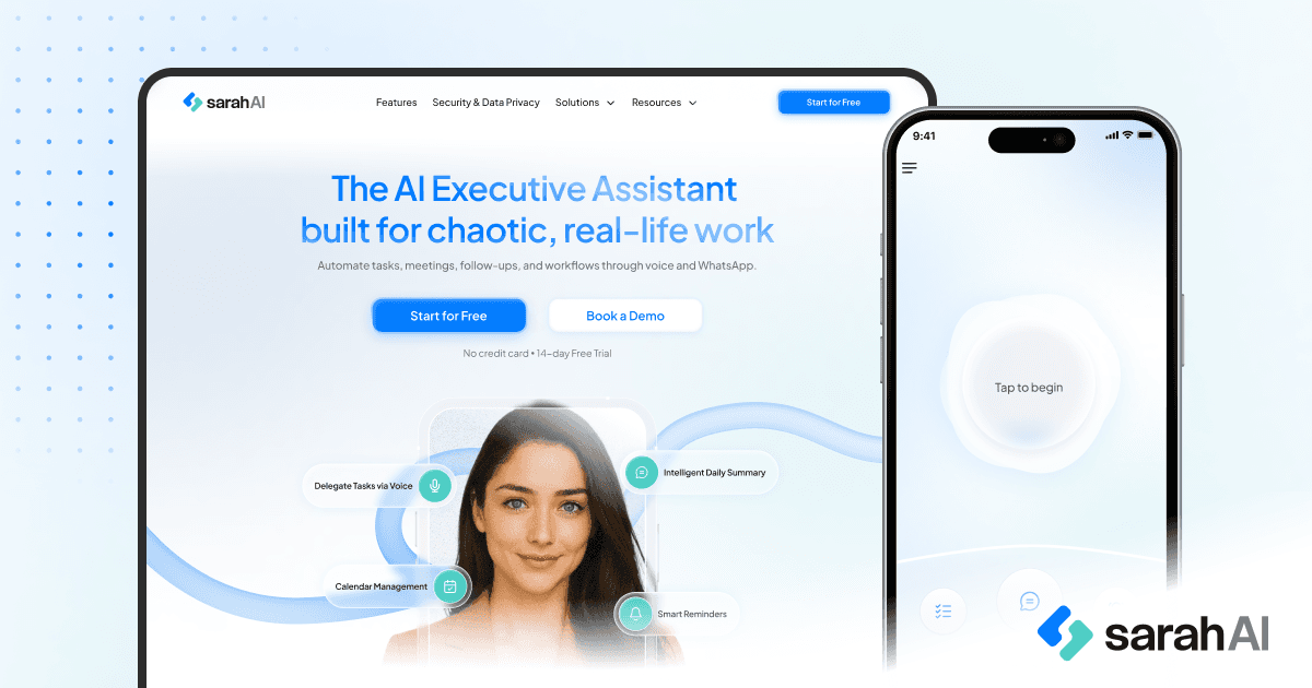 SarahAI – Your AI Executive Assistant & Virtual Business Assistant