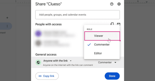 How to set a Google Doc to View-Only mode