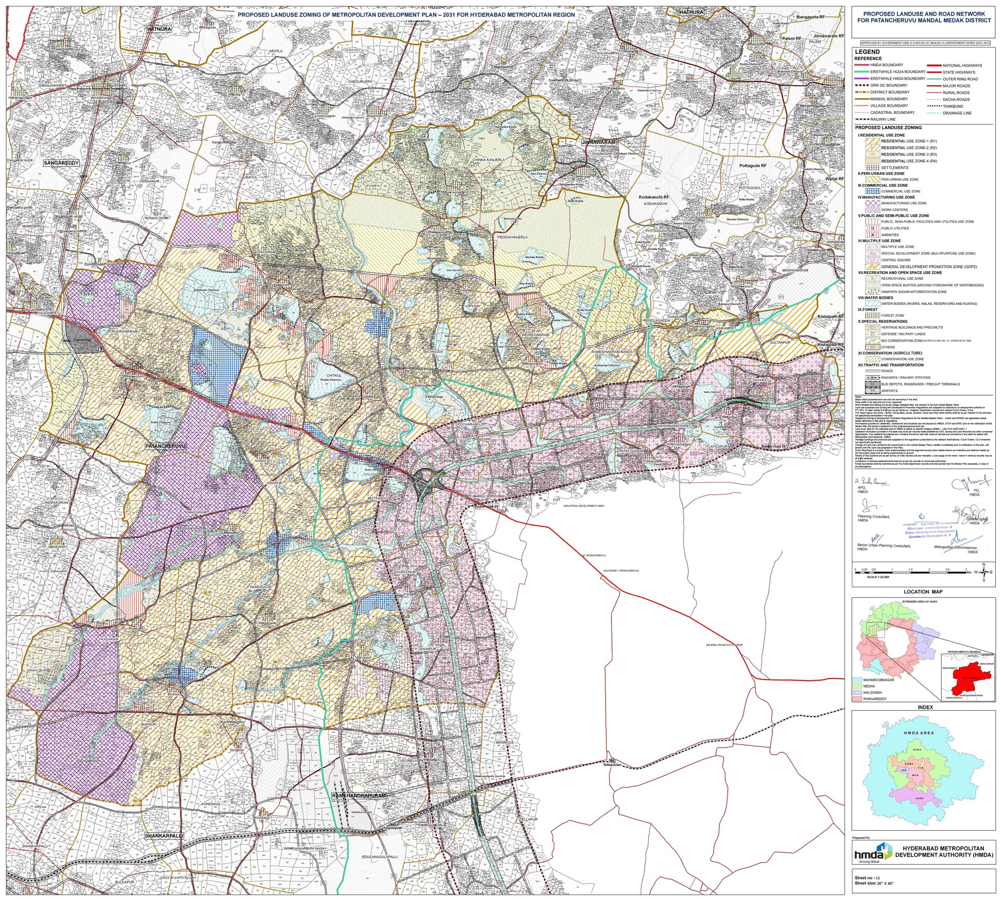 VMRDA 2041 & HMDA 2031 Master Plans | RRR Alignment Map - Charan Group