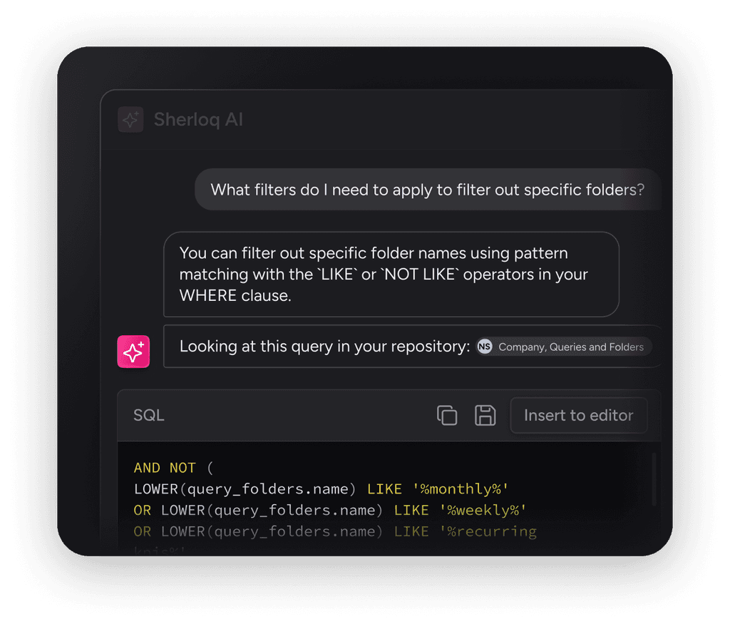 Sherloq: Collaborative SQL Repository