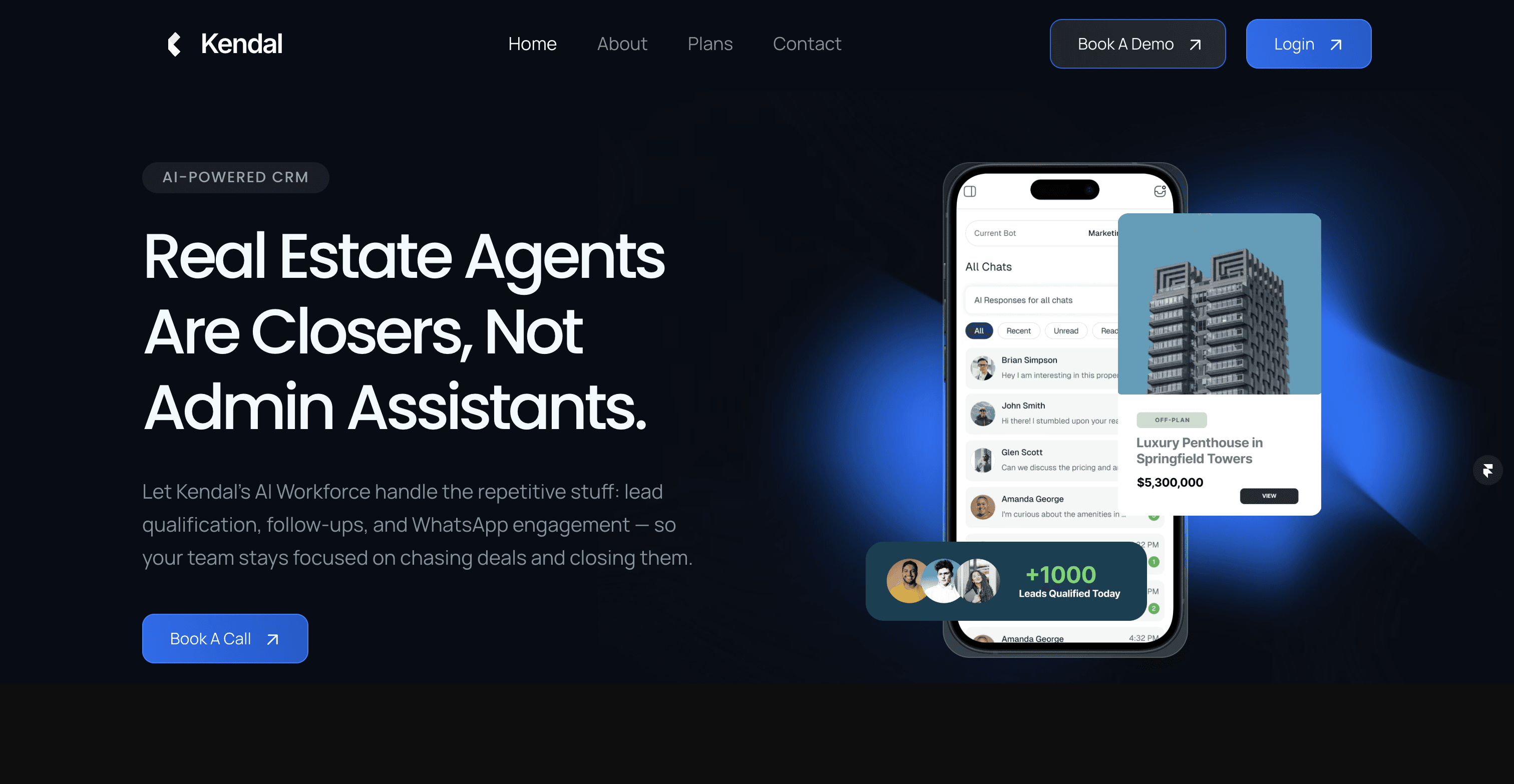 Kendal AI | Your AI Workforce for Real Estate