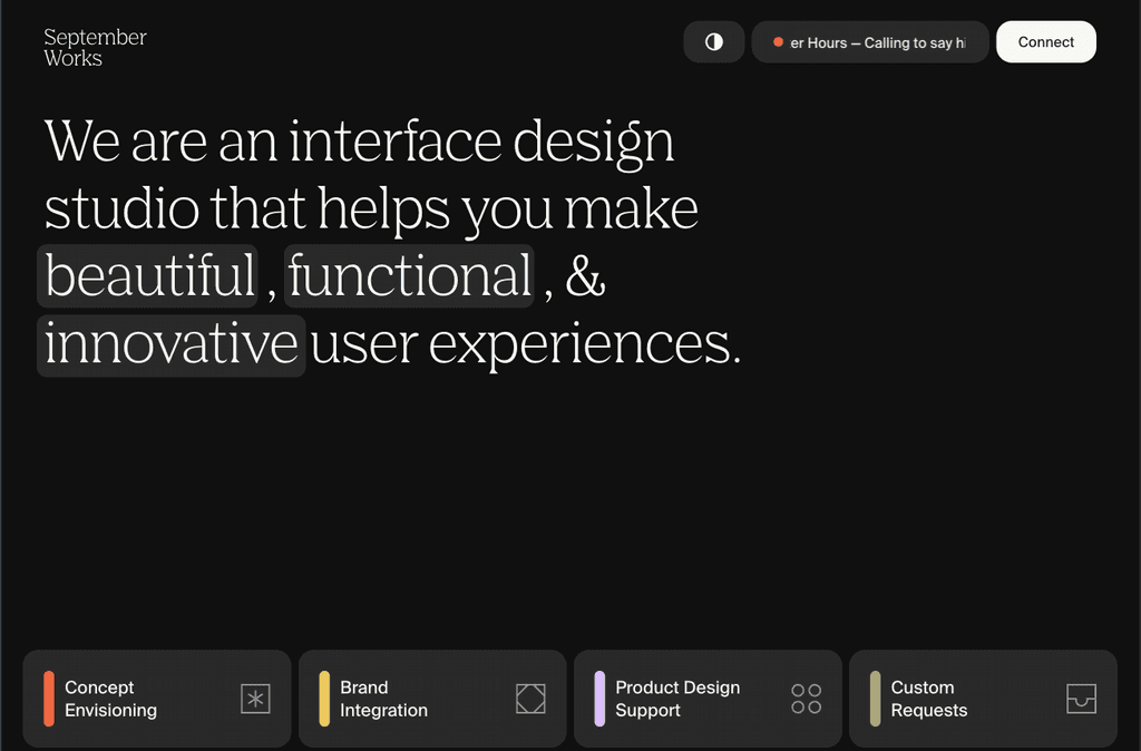 Dark Themed Web Design Inspiration