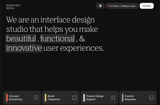 Dark Themed Web Design Inspiration