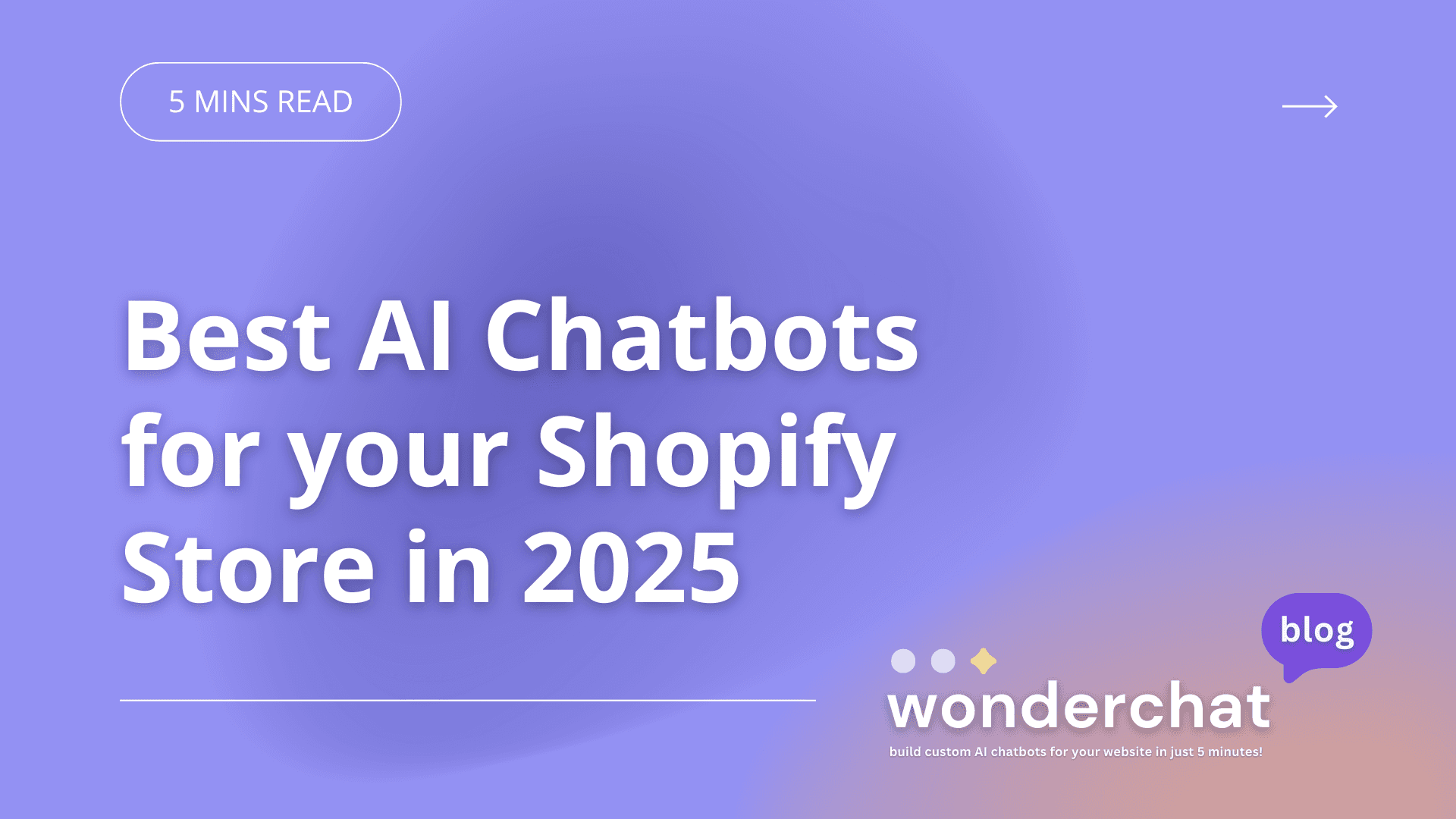 8 Best AI Chatbots for Your Shopify Store in 2025 | Wonderchat: AI ...