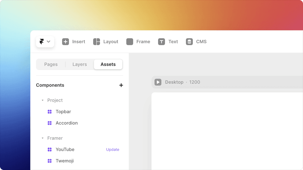 Framer Updates: 10x Faster YouTube