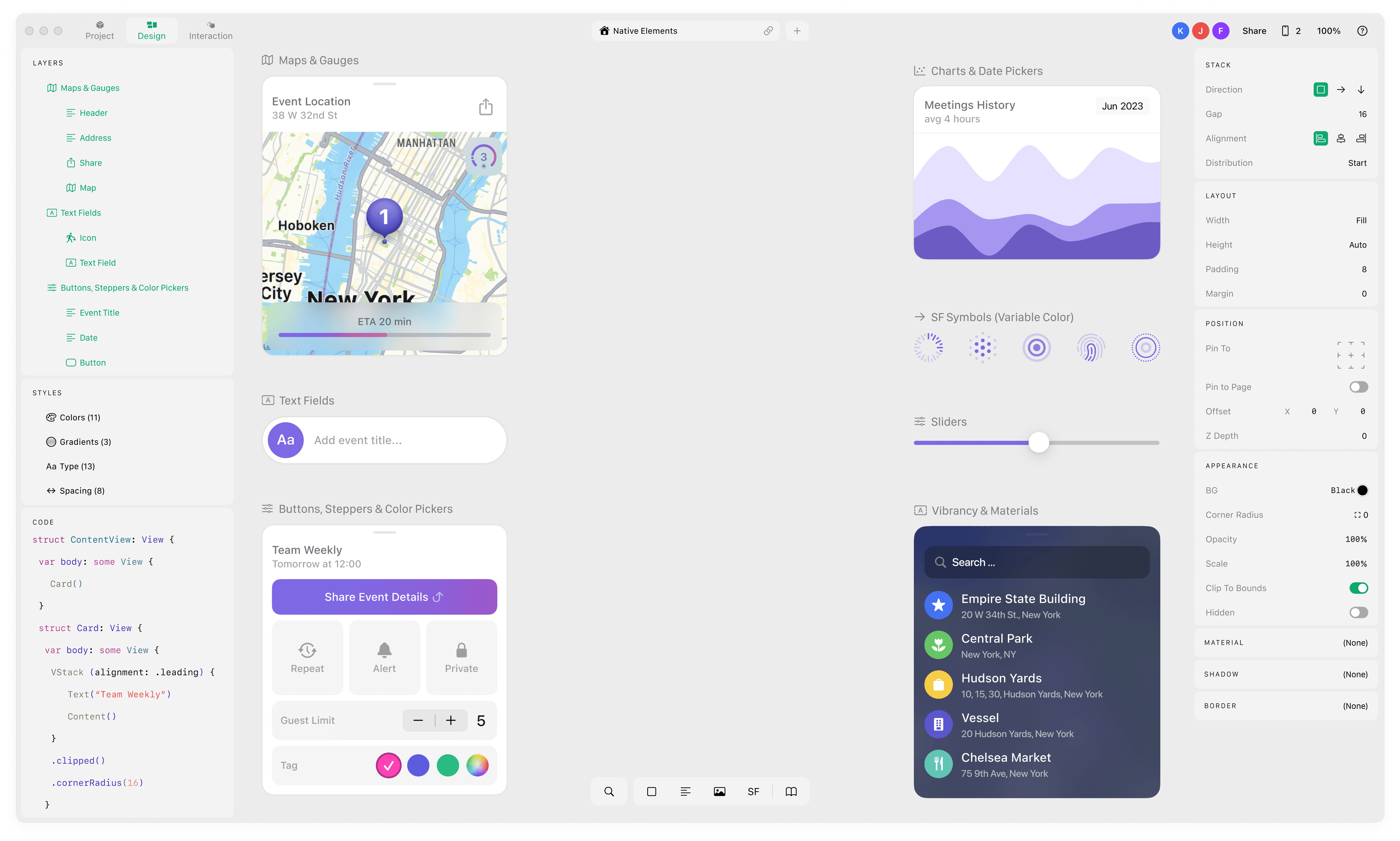 Play · Design mobile apps with the power of iOS & SwiftUI