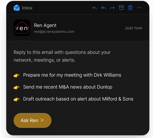 Ren | Sales Intelligence for Dealmakers