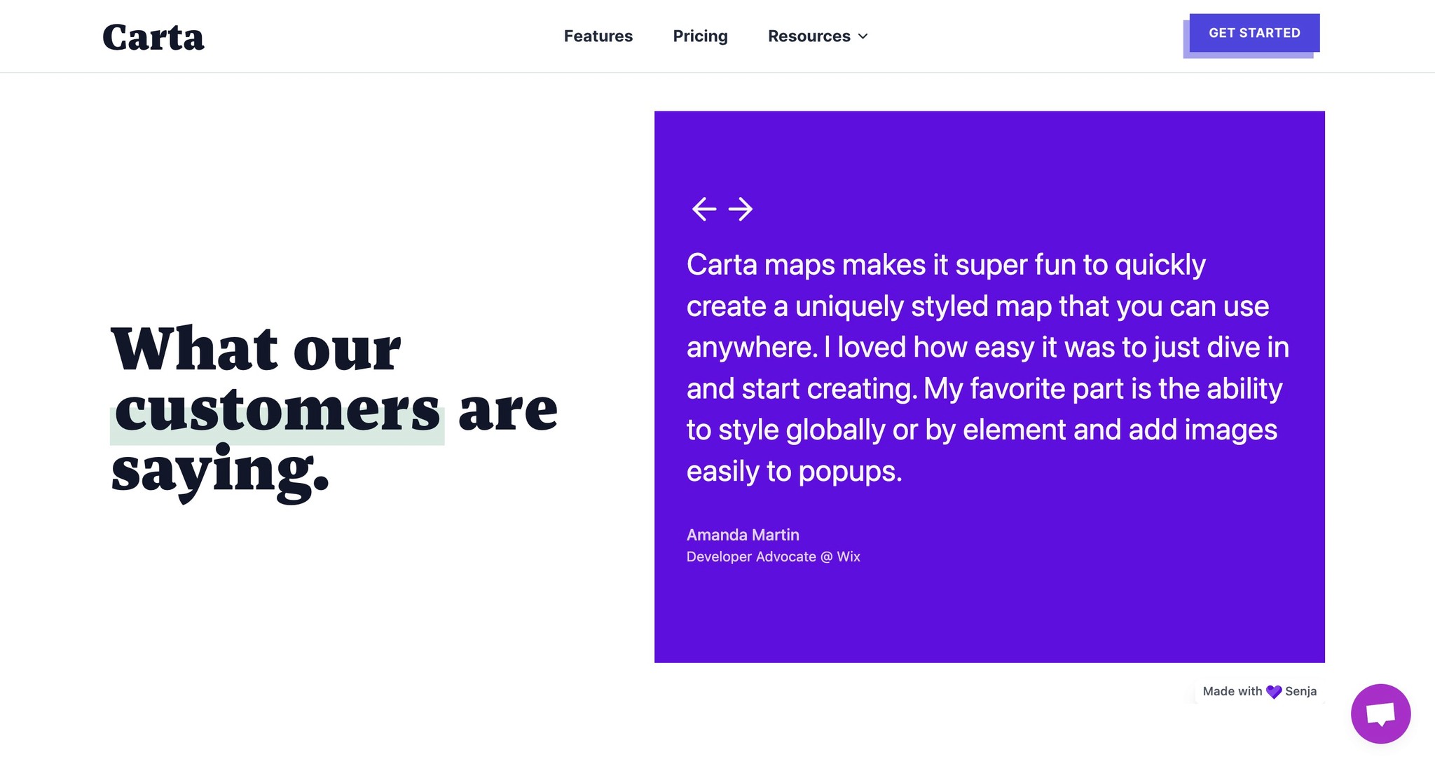 Carta - Easily create, customize and share maps. - Senja - Collect ...