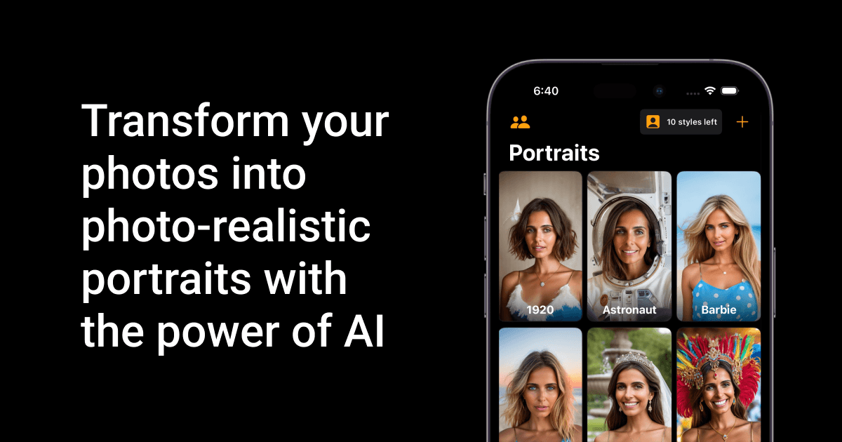 Portrait Studio - Photo-realistic AI photos