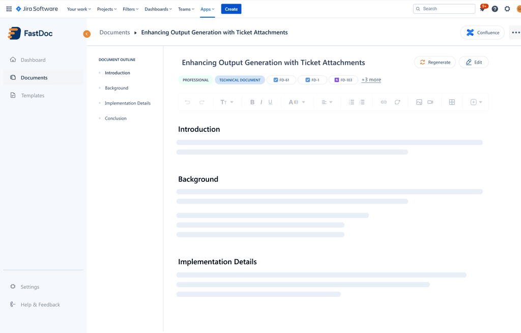 FastDoc | AI documentation for Jira