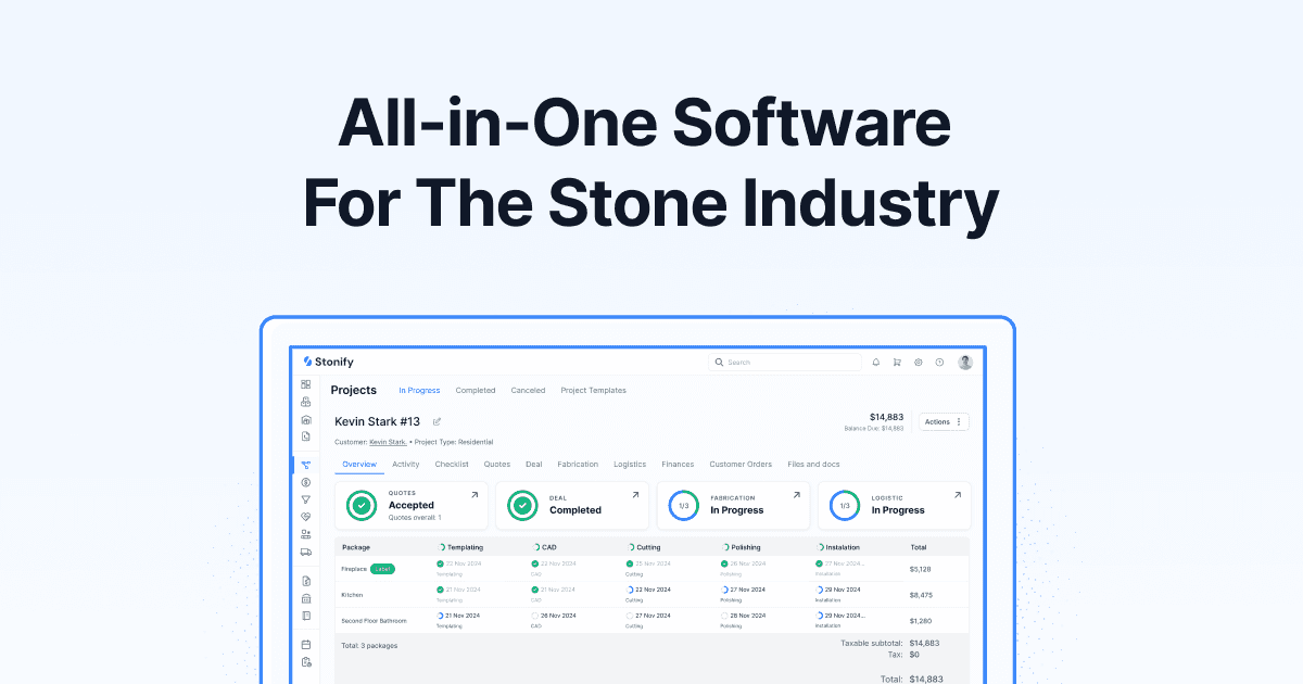 Stonify | ERP Software for Stone Fabricators