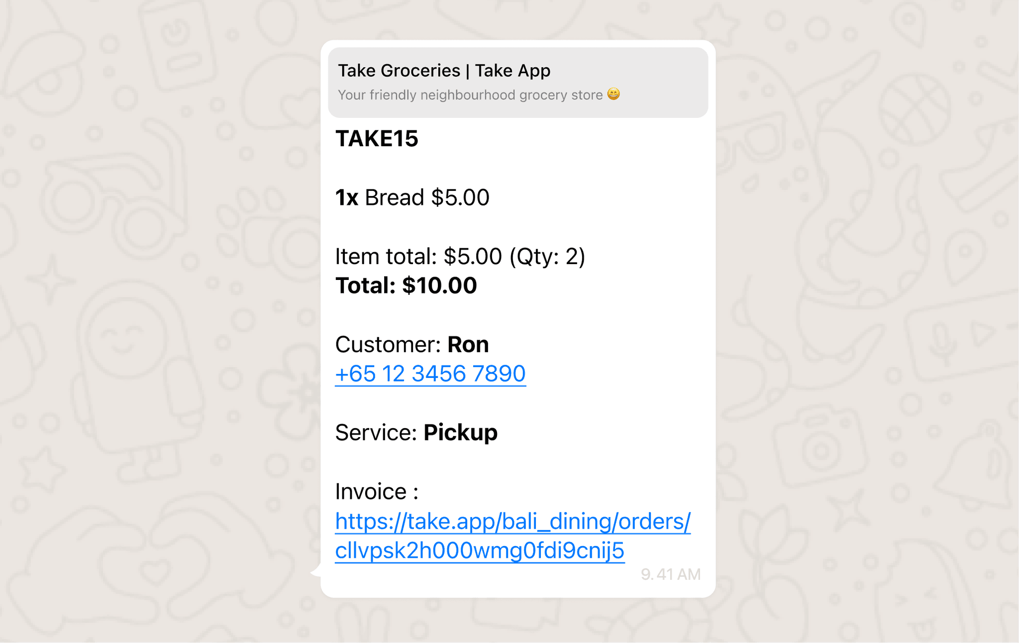 Organise Orders on WhatsApp - Take App - Ecommerce for WhatsApp