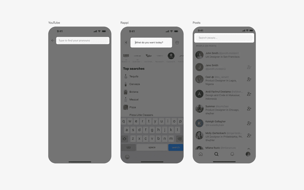 Search Bar UI Design: Best practices, Design variants & Examples ...