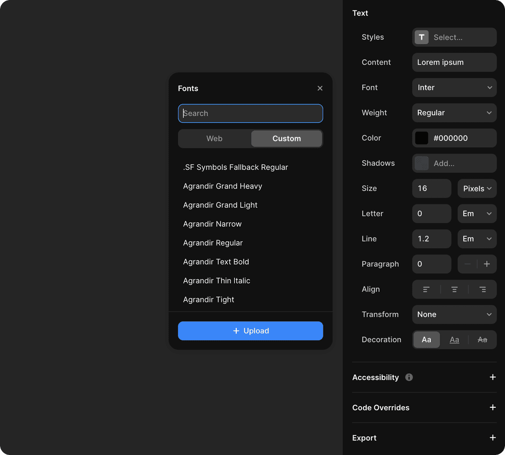 Adding Custom Fonts — Framer Help