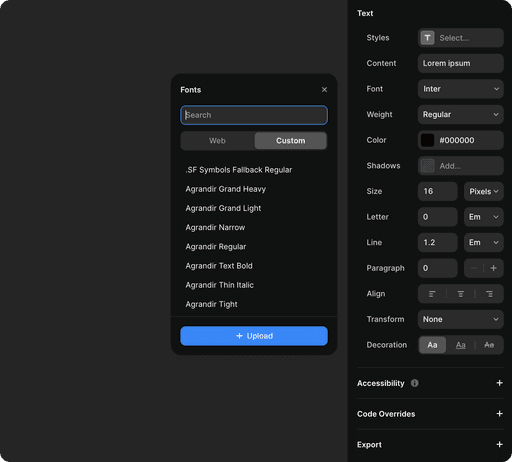Adding Custom Fonts — Framer Help