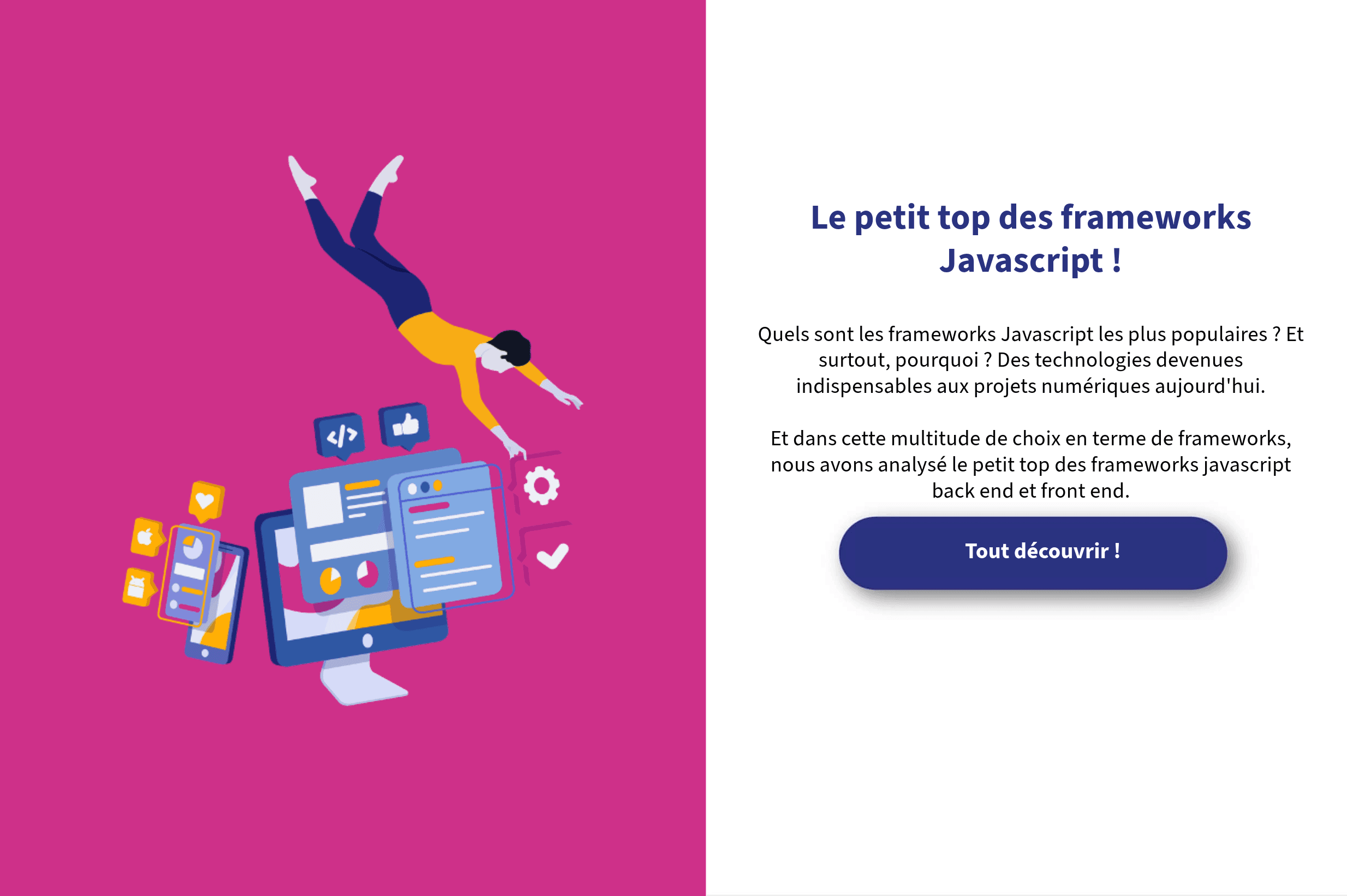 Le petit top des frameworks Javascript