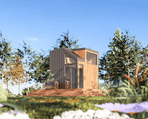 Tiny Blue Hideaway | 8x12 Tiny House with loft