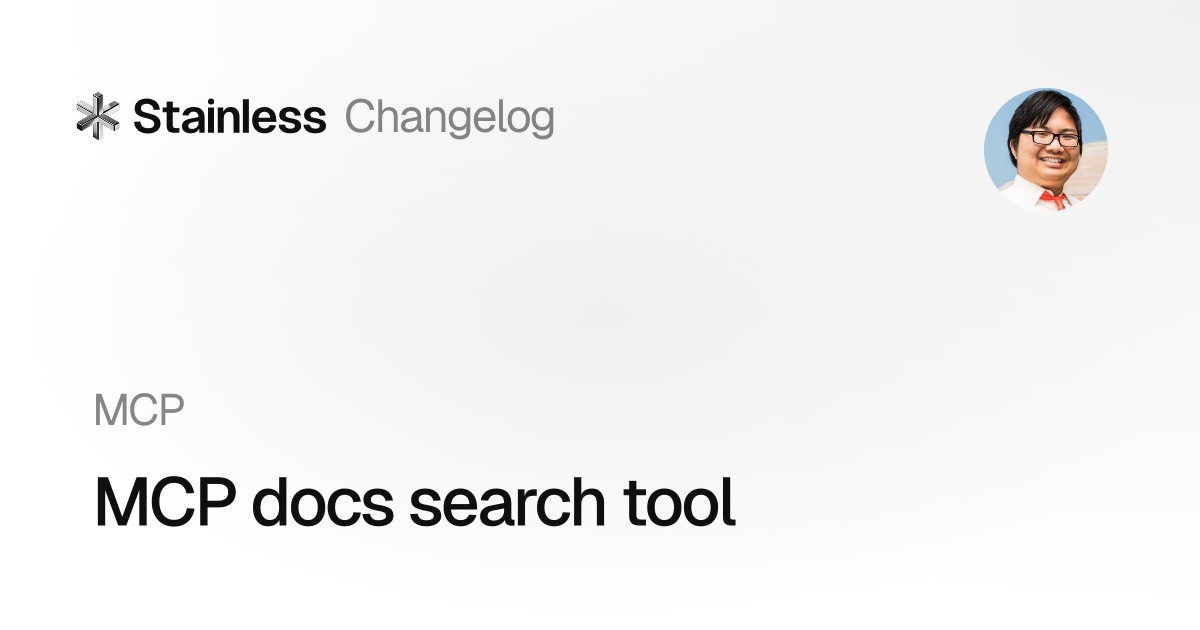 Stainless - MCP docs search tool