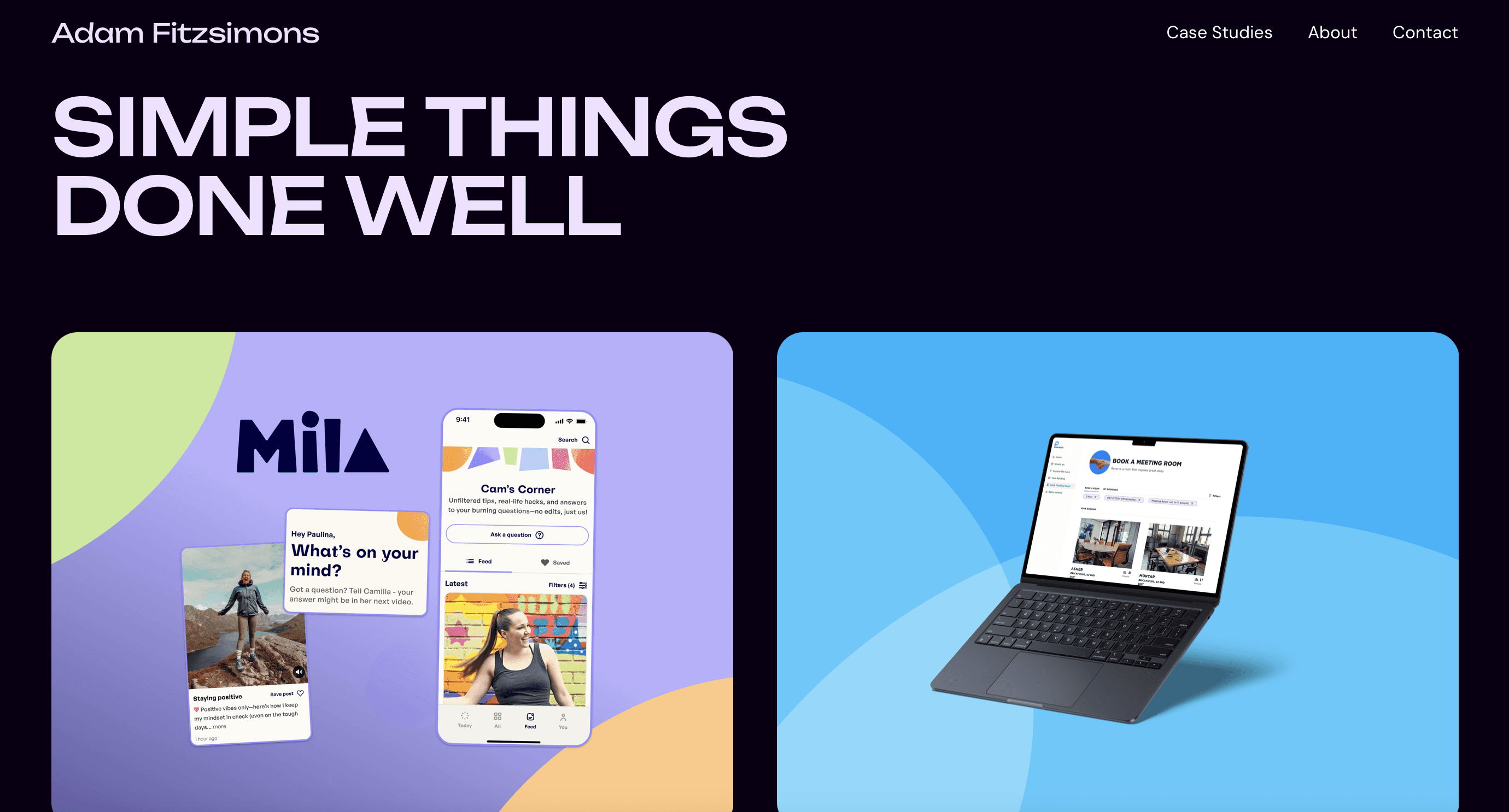 Adam Fitzsimons UX Portfolio